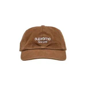 Supreme Classic Logo 6-panel Cap - Brown