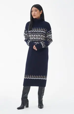 Barbour Patrisse Fair Isle Sweater Dress
