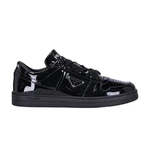 Prada Downtown Leather Sneakers - Black