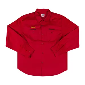 Supreme X Honda Fox Racing Work Shirt - Red