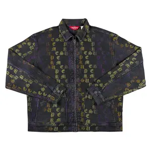Supreme Gradient Jacquard Denim Work Jacket - Black