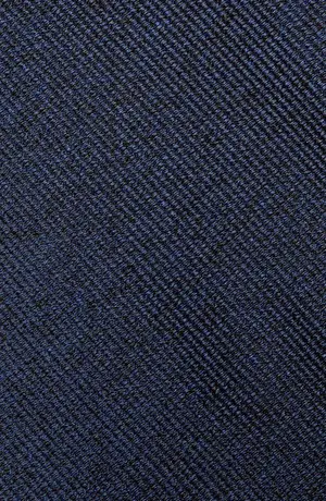 JACK VICTOR Bowman Solid Silk Blend Tie - Navy
