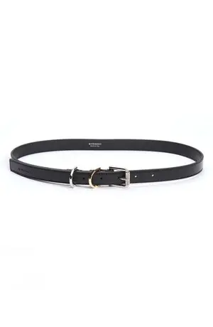 Givenchy Voyou Leather Belt - 001-black