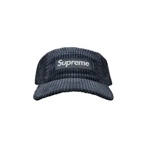 Supreme Corduroy Camp Cap - Blue