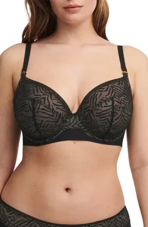 Chantelle Graphic Allure Underwire Plunge Bra