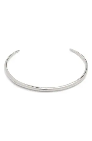 Alexis Bittar Hammered Collar Necklace - Silver
