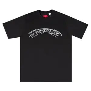 Supreme Appliqué Arc Short-sleeve Top - Black