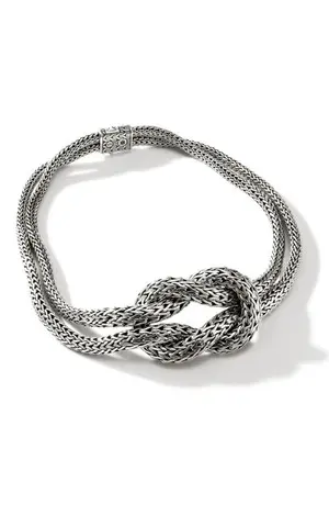 John Hardy Love Knot Necklace - Silver