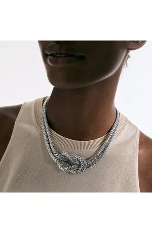 John Hardy Love Knot Necklace - Silver