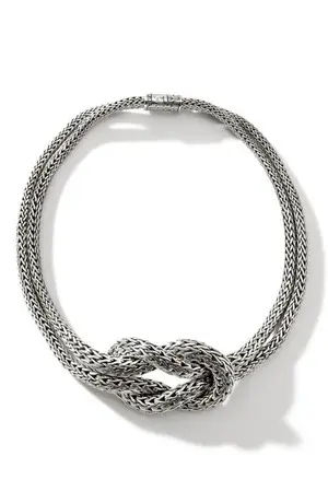 John Hardy Love Knot Necklace - Silver