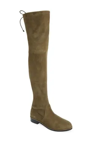 STUART WEITZMAN Stuart Weitzman Over-the-Knee Boots With Adjustable Ties Truffle