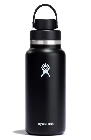 HYDRO FLASK 32-ounce Wide Mouth Water Bottle With Flex Chug Cap - Black