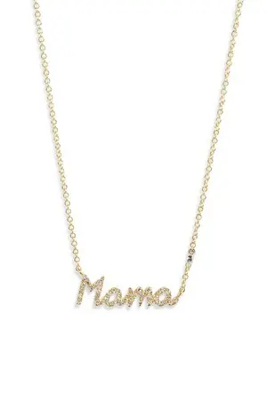 Meira T Mama Diamond Pendant Necklace - Gold
