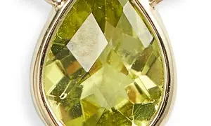 Meira T 14k Gold Peridot And Diamond Pendant Necklace