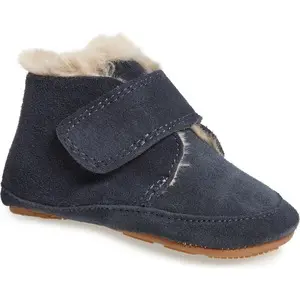 Old Soles Shloofy Faux Shearling Boot - Navy Suede