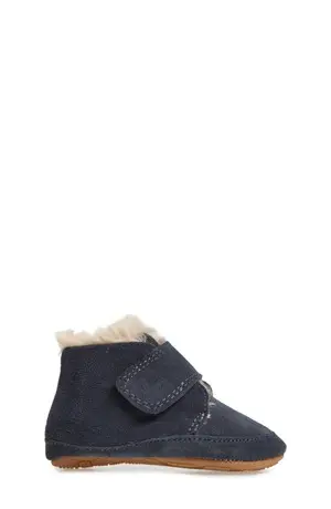 Old Soles Shloofy Faux Shearling Boot - Navy Suede