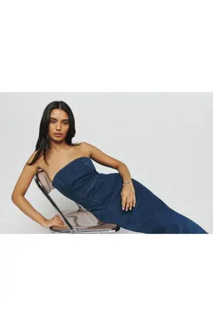 wisteria midi dress SER.O.YA Wisteria Dress Light Grey