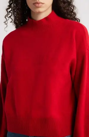 & Other Stories Mock Neck Pullover Sweater