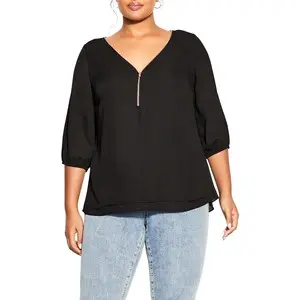 City Chic 3/4 Sleeve Blouses
