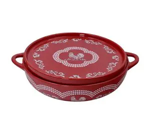 TEMP-TATIONS Doodle Doo 3.5-qt Casserole W/ Deep Dish Lid - One-color