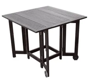 NORTHBEAM Eucalyptus Folding Square Table - One-color
