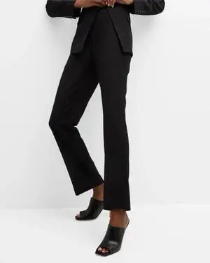 Elie Tahari The Sylvie Straight-leg Pants - Noir