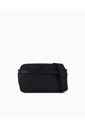 Emporio Armani Asv Recycled Nylon Shoulder Bag - Black