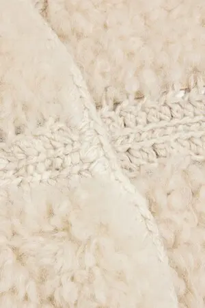 Zimmermann Shearling Coat With Knitted Trims