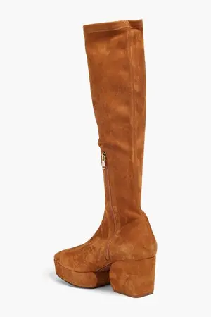 Zimmermann Suede Platform Knee Boots
