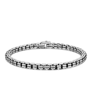 David Yurman Sterling Double Box Chain Bracelet - Silver