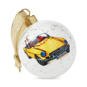 SPODE Doodles Christmas Cruising Ball Ornament