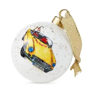 SPODE Doodles Christmas Cruising Ball Ornament