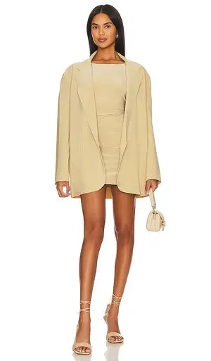 Norma Kamali Sleeveless Mini Dress - Sand