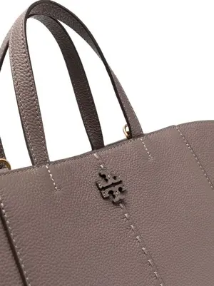 Tory Burch Double T Leather Tote Bag