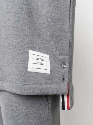 Thom Browne Stripe-detail Knit Jumper - Grey