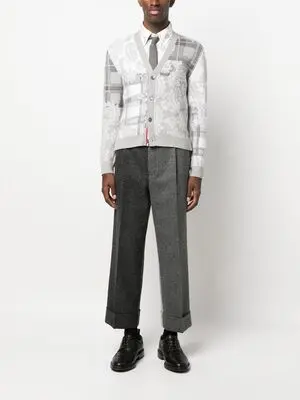 Thom Browne Jacquard Knit Cardigan