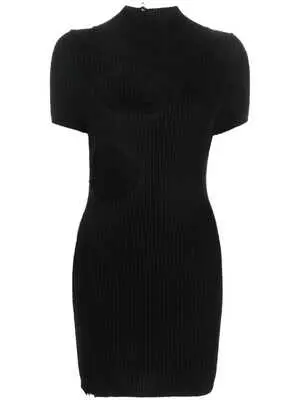 MAISON MARGIELA Cut-out Ribbed Minidress