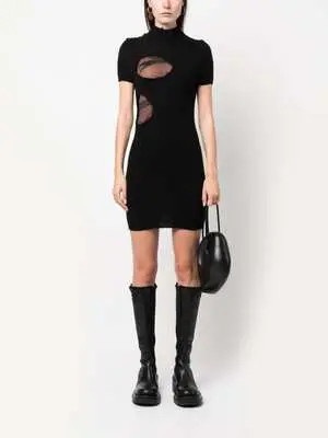 MAISON MARGIELA Cut-out Ribbed Minidress