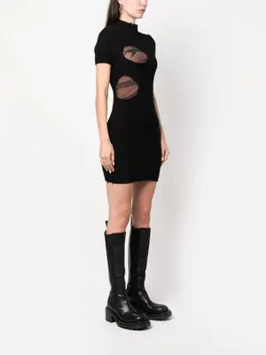 MAISON MARGIELA Cut-out Ribbed Minidress