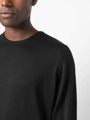 John Smedley Farhill Virgin Wool Jumper - Black