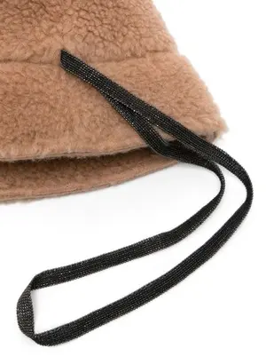 Brunello Cucinelli Dropped Fleece Bucket Hat