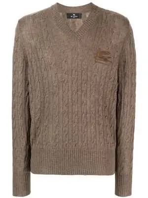Etro Logo-embroidered Cashmere Jumper