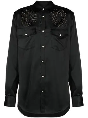 Dsquared2 Micro-stud Embellished Shirt - Black