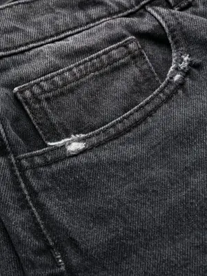 Palm Angels Distressed Straight-leg Jeans