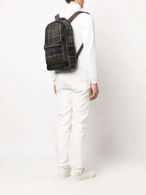 Barbour Tartan-check Felted Backpack