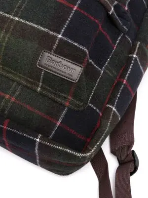 Barbour Tartan-check Felted Backpack