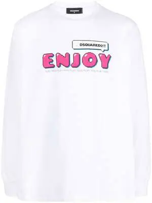 Dsquared2 Enjoy-print Long-sleeve T-shirt