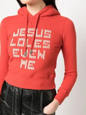 Dsquared2 Slogan-print Drawstring Hoodie