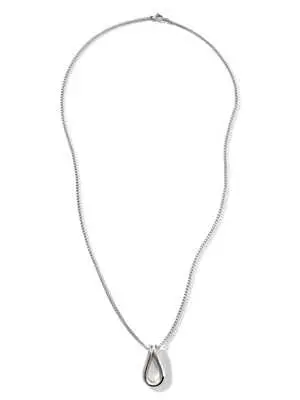 John Hardy Surf Pendant Chain Necklace - Silver