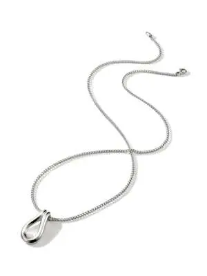 John Hardy Surf Pendant Chain Necklace - Silver